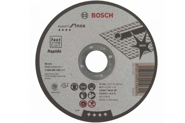 Đá cắt inox 125mm Bosch 2608600549 - Siêu thị Dụng Cụ Vàng