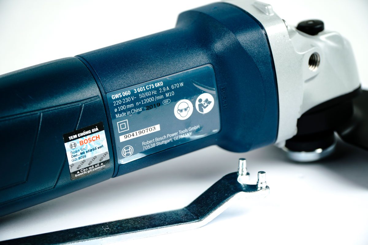 Máy mài góc 100mm Bosch GWS 060 - Siêu thị Dụng Cụ Vàng