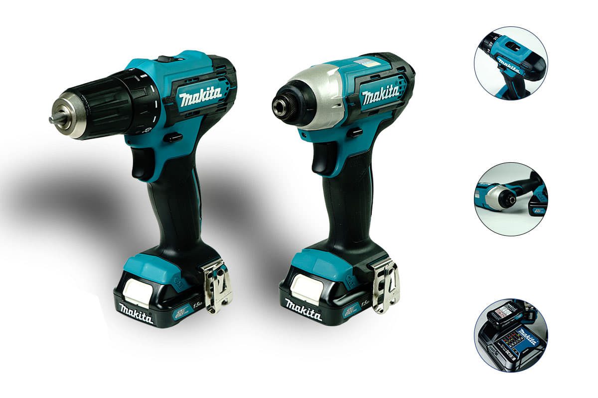 Bộ máy khoan vặn vít pin 12V Makita CLX224S