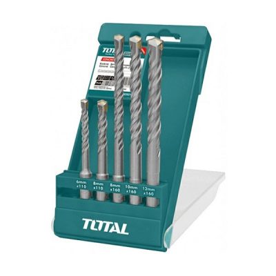 Bộ 5 mũi khoan bê tông đuôi gài 6-12mm Total TAC190501 - Siêu thị Dụng ...